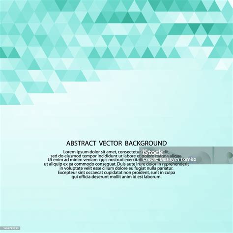 추상적인 파란색 삼각형 배경입니다 프리젠테이션 템플릿입니다 표지 브로셔 전단지 기하학적 디자인 다각형 스타일 주연10회 0명에 대한 스톡 벡터 아트 및 기타 이미지 Istock