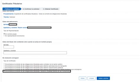 Certificado Al Corriente Aeat Agencia Tributaria Solicitud De Un