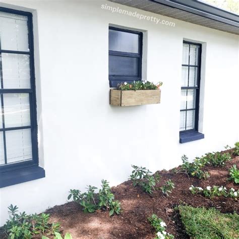 Window Planter Box DIY No Brackets And Removeable Simple Made Pretty