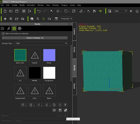 Im Newbie To Iclone How Do I Permanently Baked Texture Maps Files To