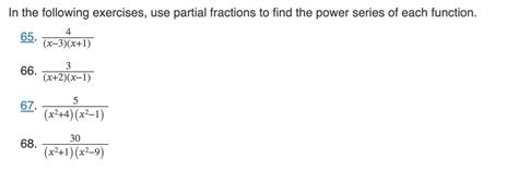 solved in the following exercises use partial fractions to