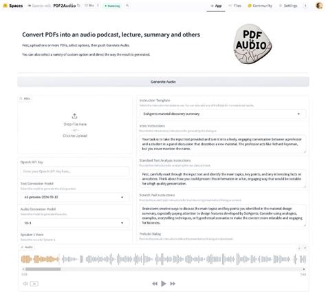 davec facebookpdf2audio：將 pdf 轉換為音訊的開源工具，提升文檔消化效率pdf2audio：將 pdf 轉換為