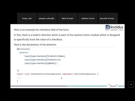 Free Video Introduction To Custom Form Control Using Control Value Accessor Interface From