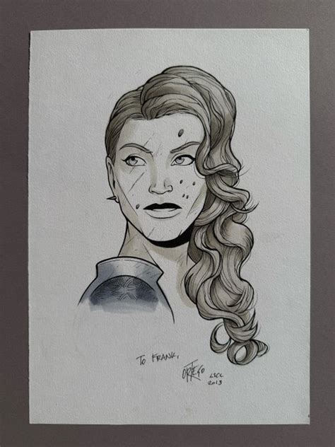 Guillermo Ortego 1 Original Drawing Frauenportrait 2013 Catawiki