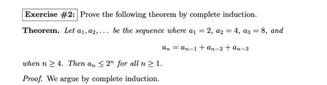 Solved Prove the following theorem by complete induction. | Chegg.com