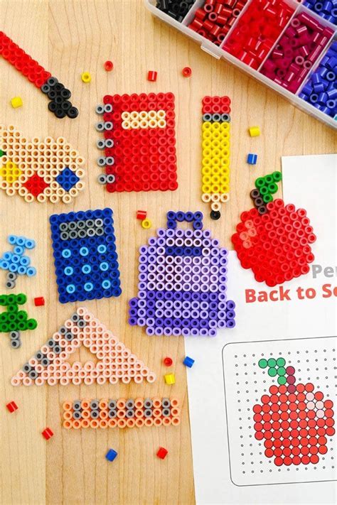Back To School Perler Beads Free School Perler Bead Patterns Perler