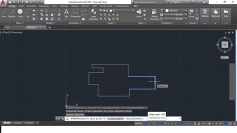 autocad stretch command grabcad tutorials