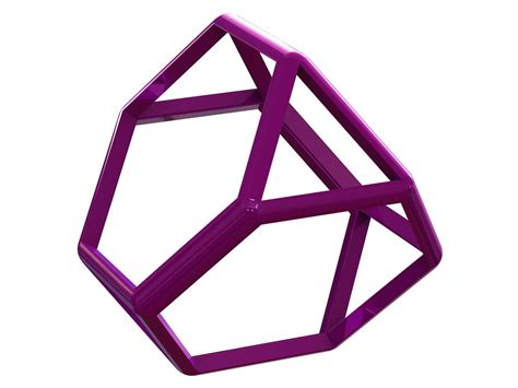 Wireframe Shape Truncated Tetrahedron 3d Model Turbosquid 2176037