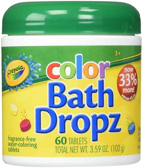 Amazon.com: Crayola Color Bath Dropz 3.59 Ounce (60 Tablets): Toys & Games