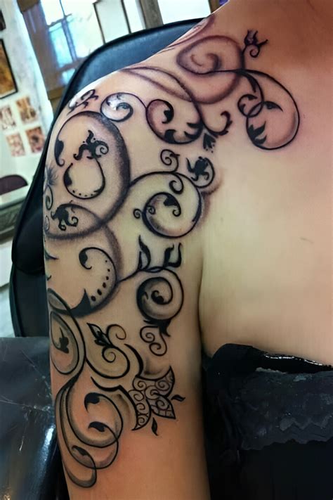Graceful Lines Powerful Meaning 35 Filigree Tattoos Insiderlyfe