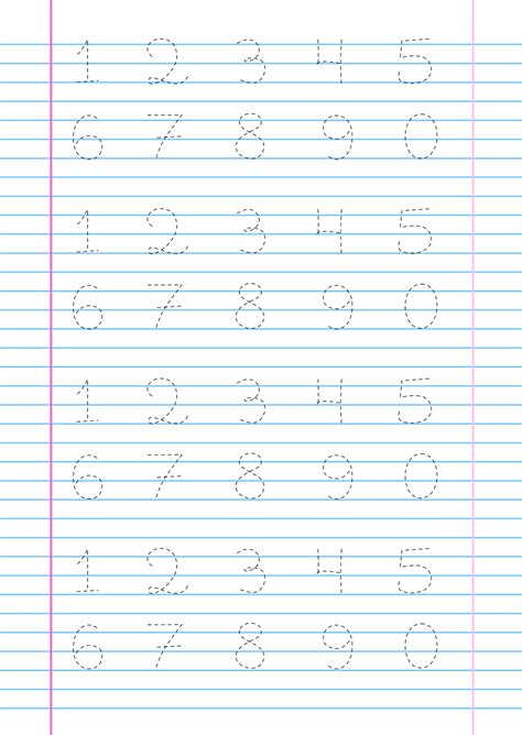 Numbers Dotted Activity To Cover To Print