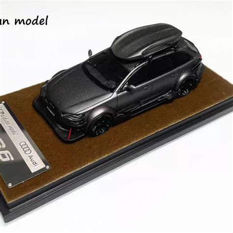 Sup Qidian Model 164 Resin Audi Rs6 Charcoal Grey Pablos Diecast Garage