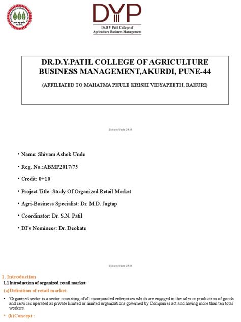 Orm Shivam Pdf Retail Behavior