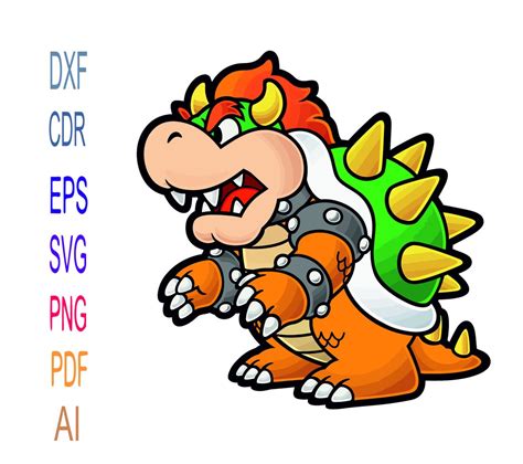 Bowser Svg Png Ai Eps Pdf File Vector Design Instant Download Cut File