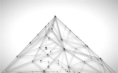 Abstract Backgrounds Of Molecules Light Gray Abstract Chaotic Geometric Pattern Stock