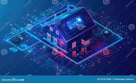 Futuristic Smart Home Automation Interface In Minimalist Setting With