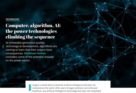 Computer Algorithm Ai The Power Technologies Climbing The Sequence