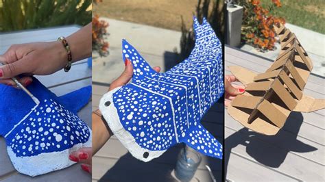 🐋viral Cardboard Paper Mache Whale Shark Tutorial 🐋 ‼️super Easy