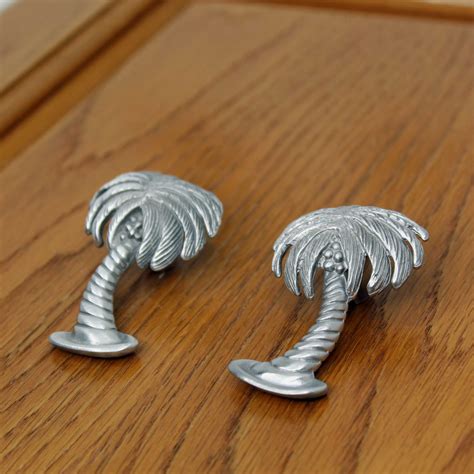 Palm Tree Cabinet Knob Small Left Leaning