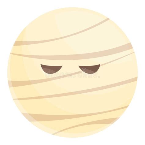 Round Mummy Face Looking Up Expressing Boredom Stock Vector Illustration Of Funny Brown