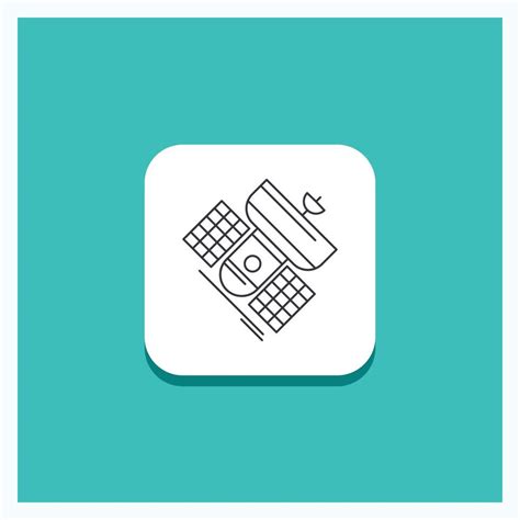 Round Button For Broadcast Broadcasting Communication Satellite
