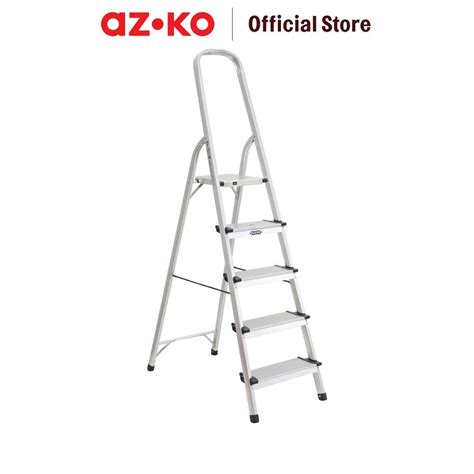 Jual Azko Fixsteps Tangga Lipat Aluminium 5 Wide Step Multifunction Ladder Alat Perkakas Rumah