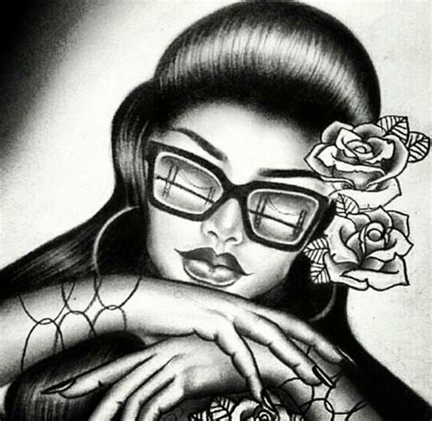 Chicano Girl Drawings Pin By Bruno U On Suas Curtidas No Pinterest