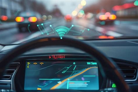 Premium Photo A Closeup Of The Aidriven Navigation System In An