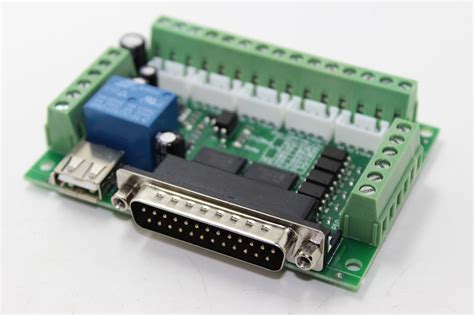 Mach3 Engraving Machine Interface Panel 5 Axis Stepper Motor Driver Cnc With Optocoupler