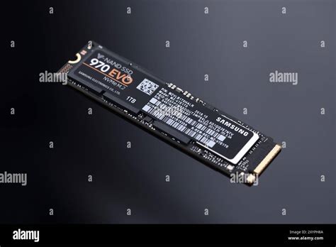 Closeup Of V NAND M SSD Drive Samsung EVO Isolated On Black Stock Photo Alamy
