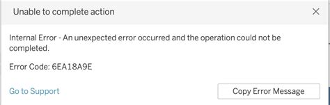 Vague Error Message Please Take A Look Rtableau