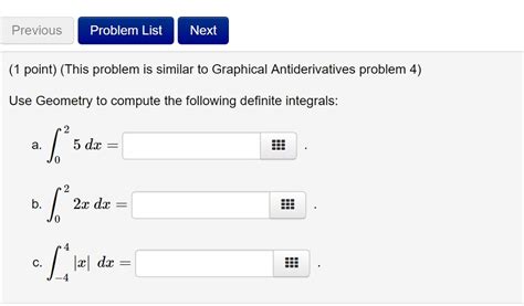 Solved Use Geometry To Compute The Following Definite Chegg