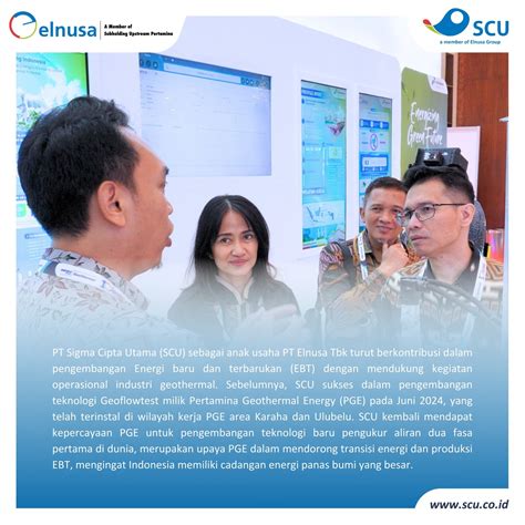 Pt Sigma Cipta Utama Scu Hallo Sobat Scu 👋 Scu Kembali Mendapat Kepercayaan Dari Pge Untuk