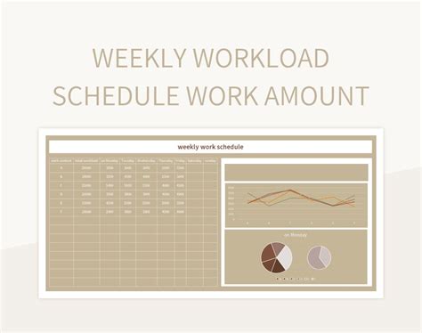 Weekly Workload Schedule Personnel Report Table Excel Template And