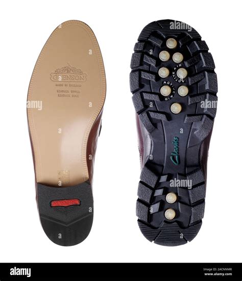Smooth And Rough Shoe Soles The Roughness And Grip Of The Sole Of A