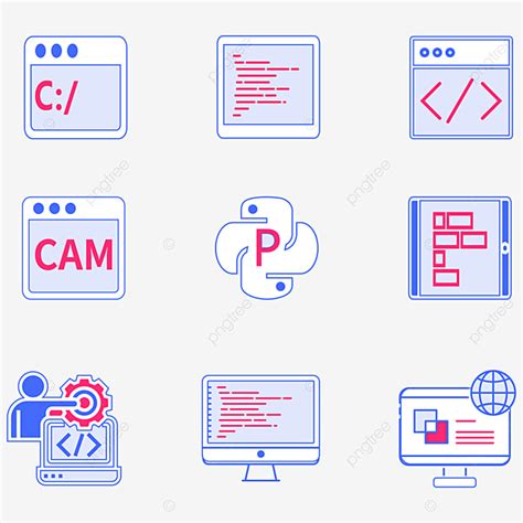 Coding Programming Vector Hd Png Images Program Programming Code Icon Program Icons Code