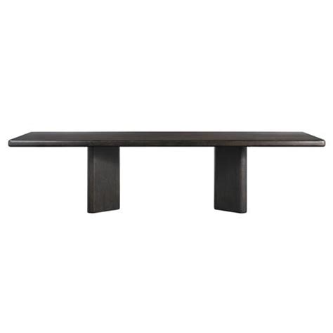 Cassius Rustic Lodge Black Reclaimed Oak Rectangular Dining Table 118w
