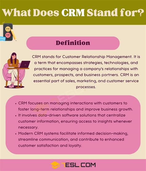 Crm Meaning What Does Crm Mean And Stand For • 7esl