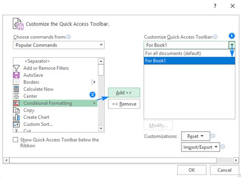 Quick Access Toolbar In Excel How To Customize Move And Reset