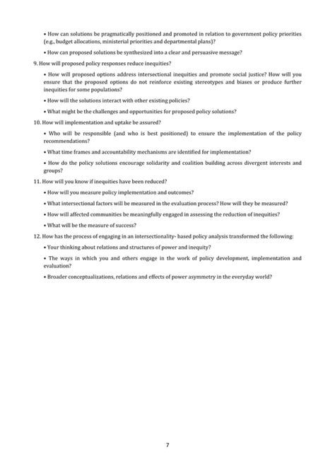 Incorporating Intersectionality In Evaluation Of Policy Impacts On Health Equity A Quick Guide