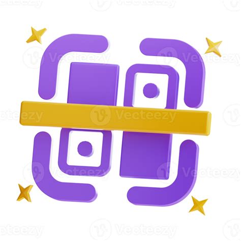 3d Rendering Qr Code Icon 41944503 Png