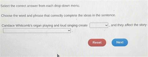 Solved Select The Correct Answer From Each Drop Down Menu Choose The
