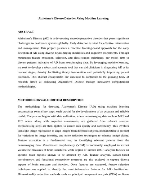 alzheimer s disease detection pdf python programming language