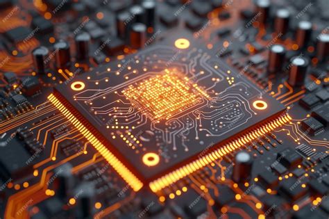 premium photo ai circuit network in 3d microprocessor complexity unveiled