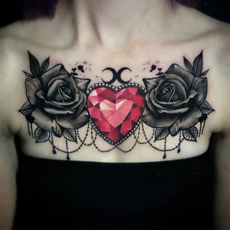 Diamond Shaped Heart Tattoo