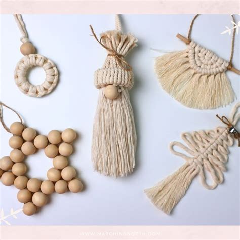 15 Macrame Christmas Ornaments Pattern BUNDLE Macrame Diy Macrame Patterns Christmas