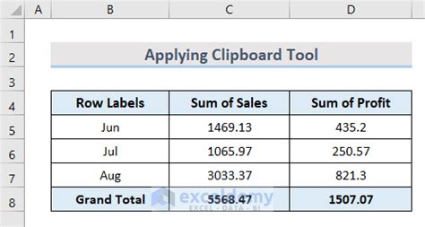 Copy Pivot Table Data To Another Worksheet Without Pivot In Excel Useful Methods