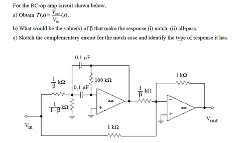 for the rc op amp circuit shown below a ﻿obtain