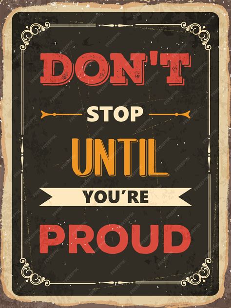 Premium Vector Retro Motivational Quote