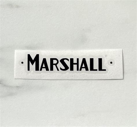 Marshall Block Logo Decal Reverb Australia